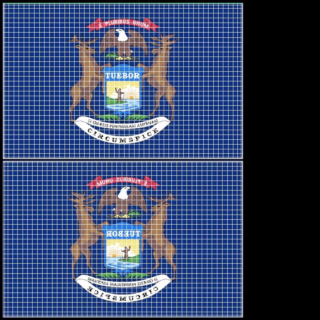 3D State-flags---michigan Model | 1146629 | TurboSquid