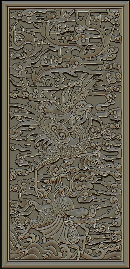 Carving Vietnamese Screen 3D Model - TurboSquid 1449717