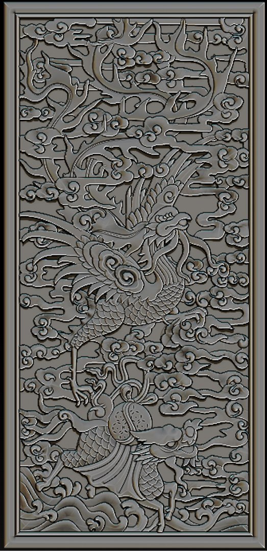 Carving Vietnamese Screen 3D Model - TurboSquid 1449717