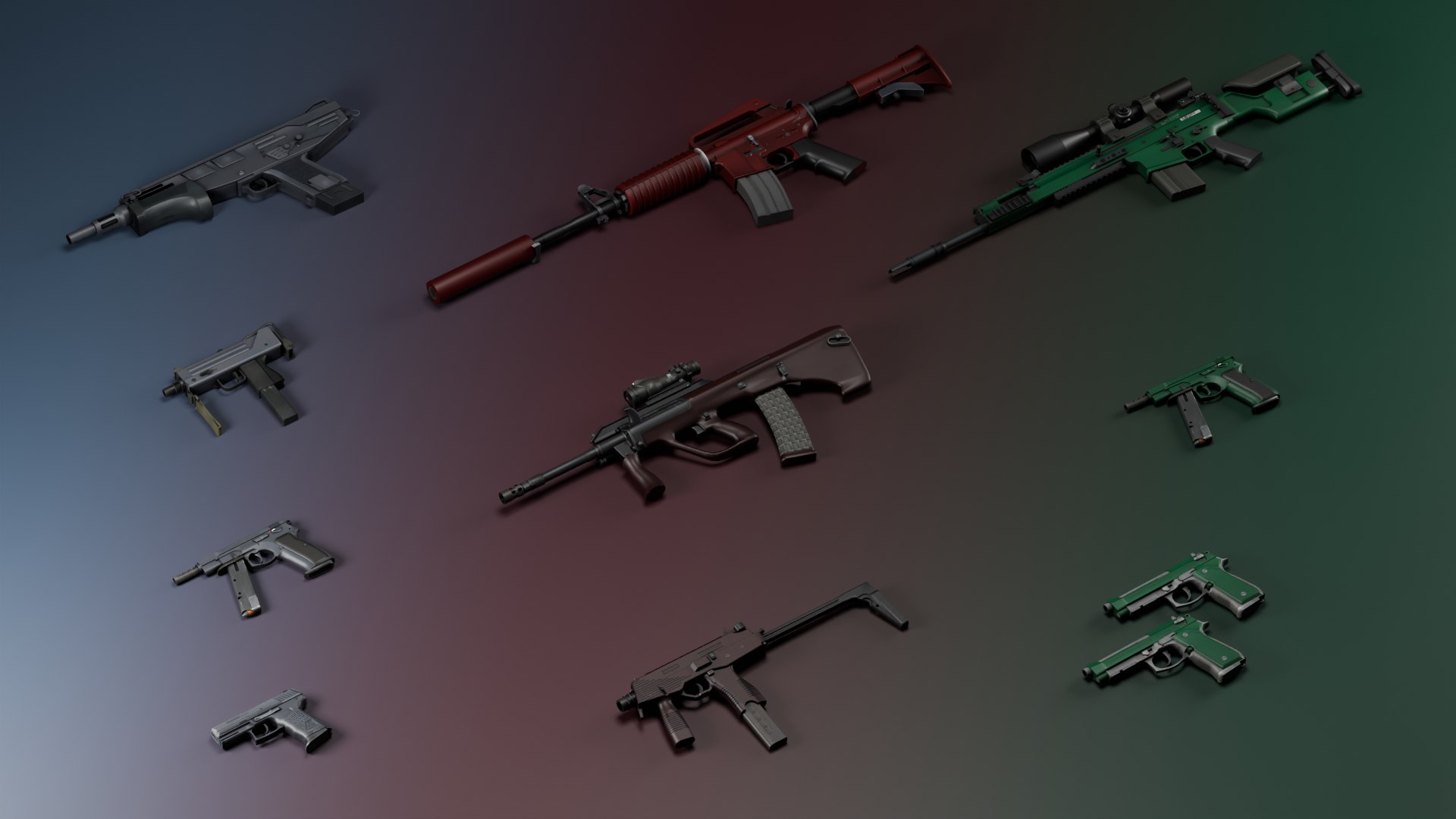 3D Model Emerald Hot Rod Silver CS2 Collection - TurboSquid 2241410