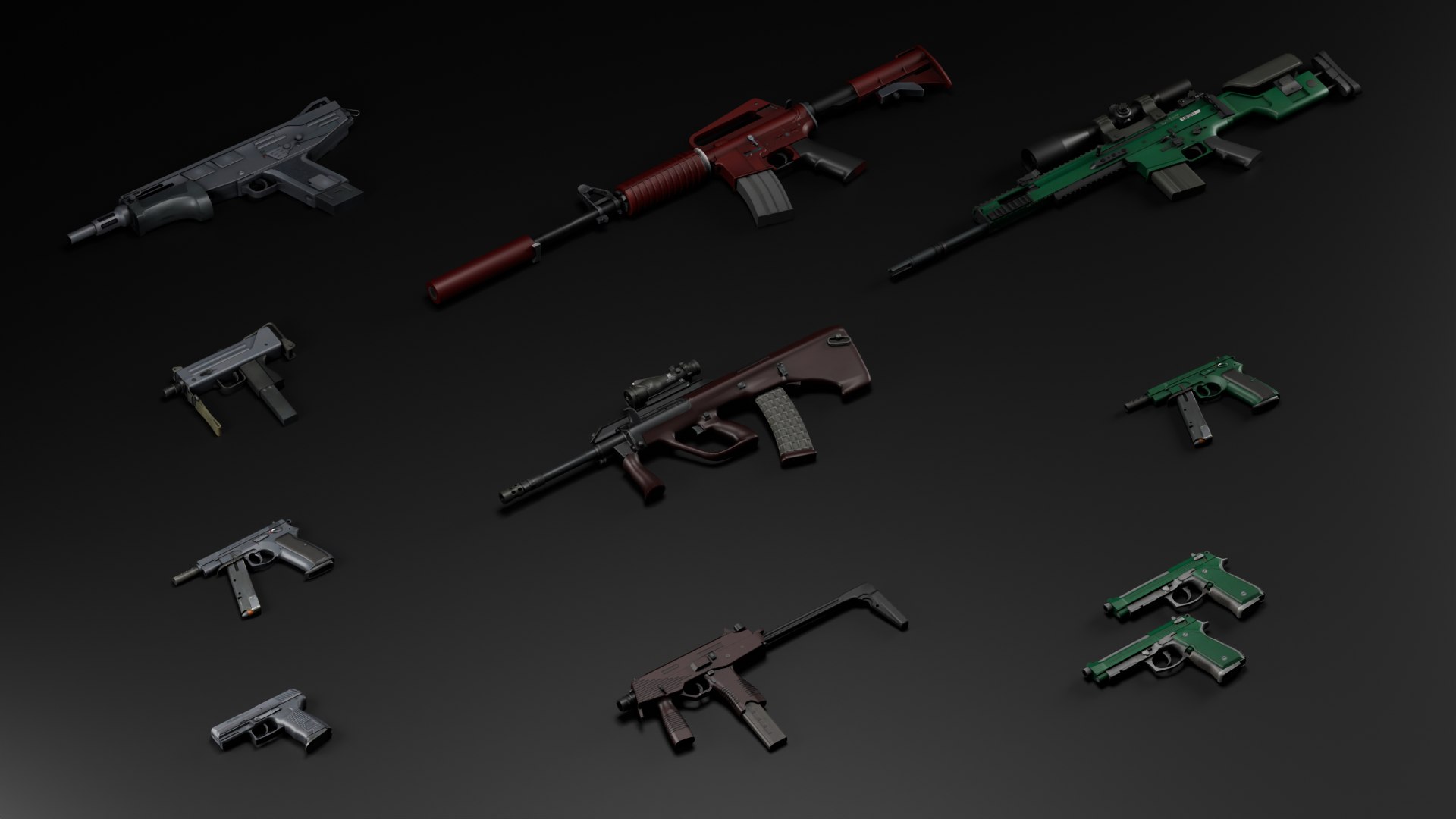 3D Model Emerald Hot Rod Silver CS2 Collection - TurboSquid 2241410