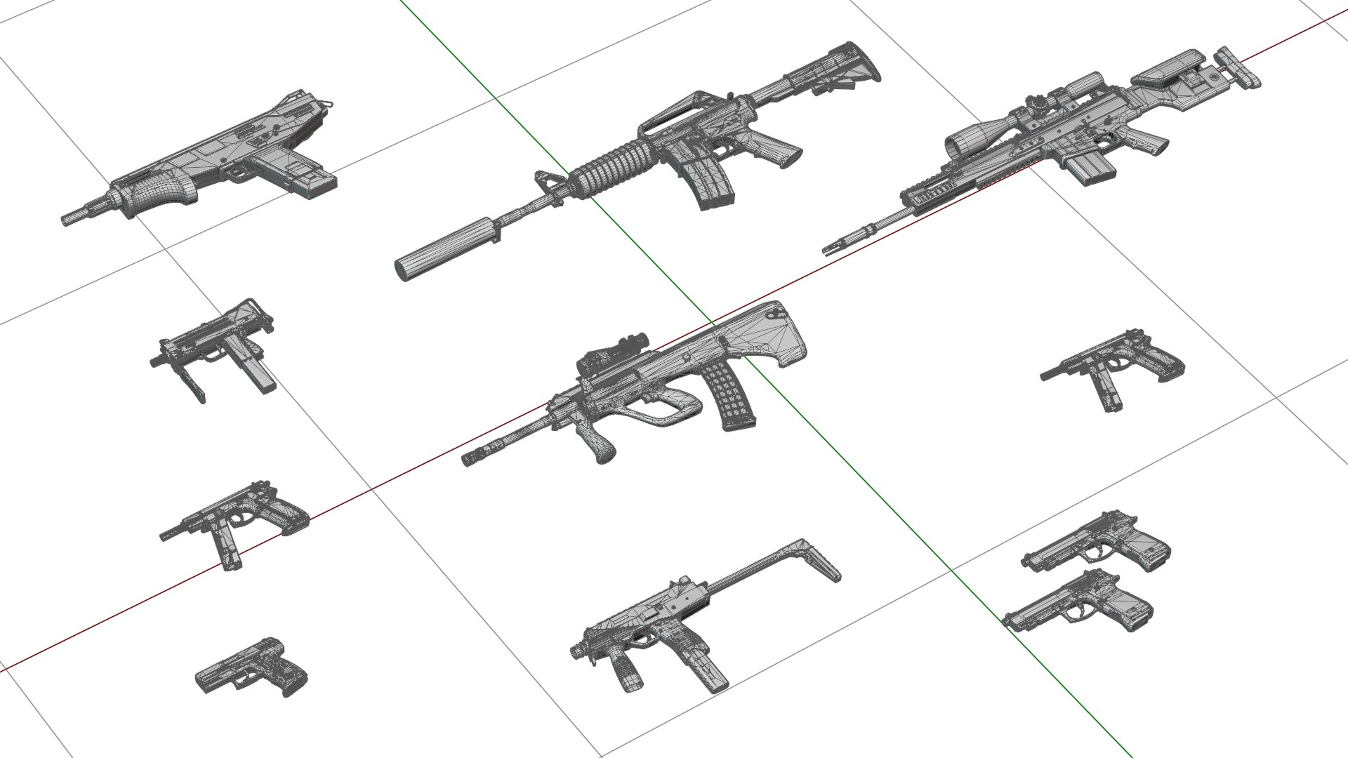 3D Model Emerald Hot Rod Silver CS2 Collection - TurboSquid 2241410