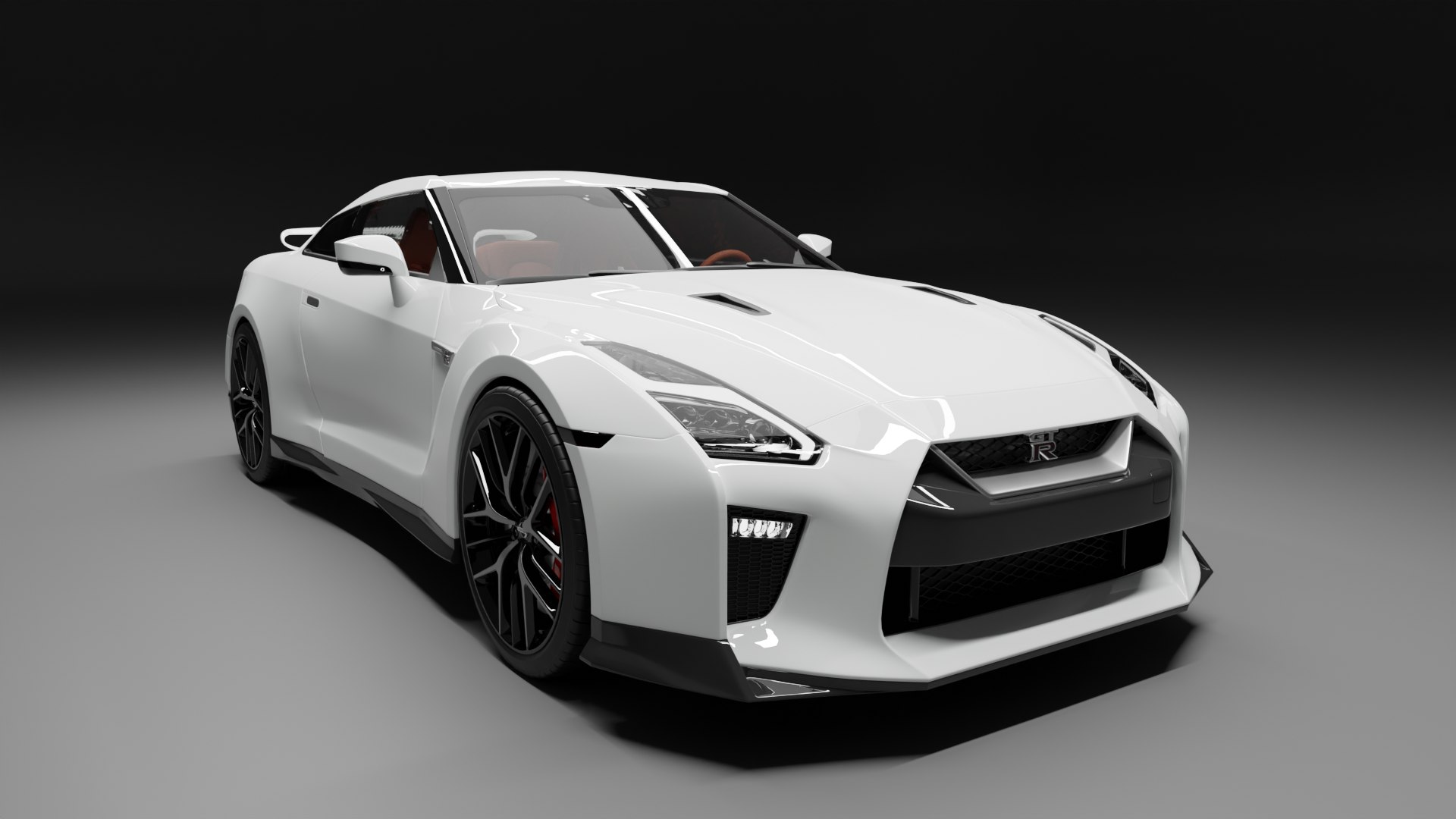NISSAN GTR 2017 PEARL WHITE 3D Model - TurboSquid 2465023