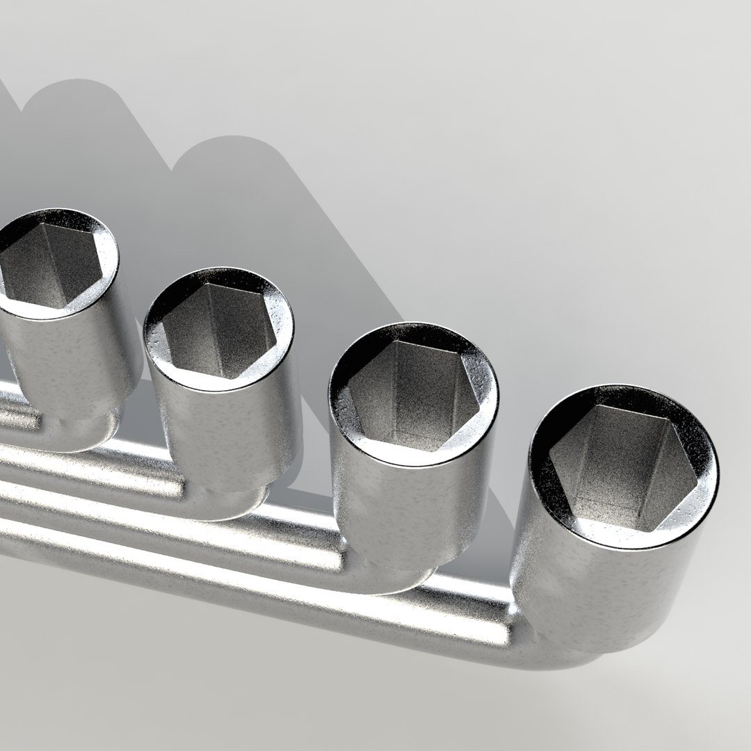 3d L-shaped Lug Wrenches Weapons