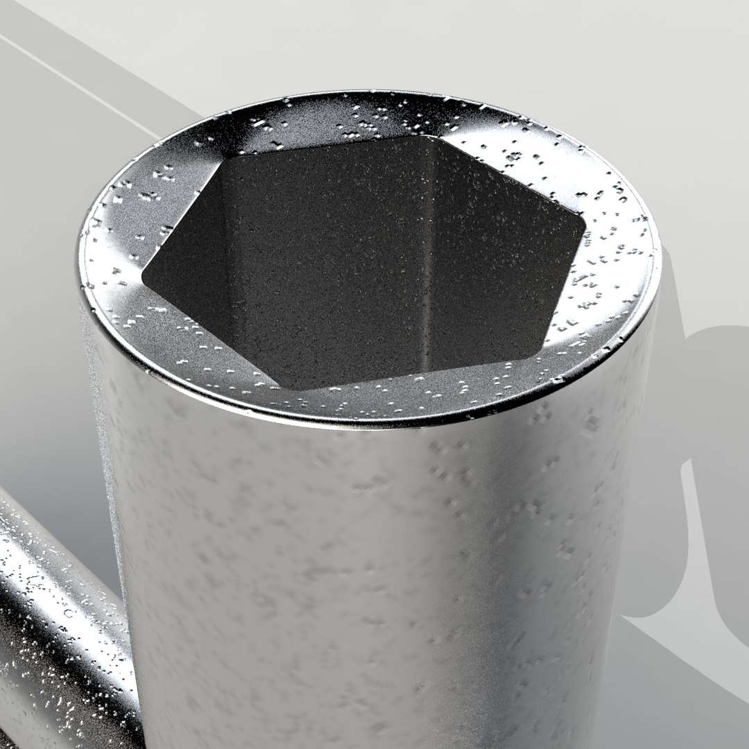 3d L-shaped Lug Wrenches Weapons