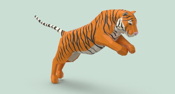 tiger jumping