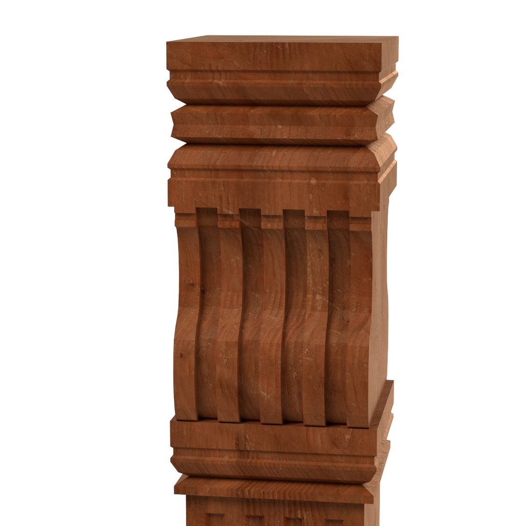 3d Model Wooden Column