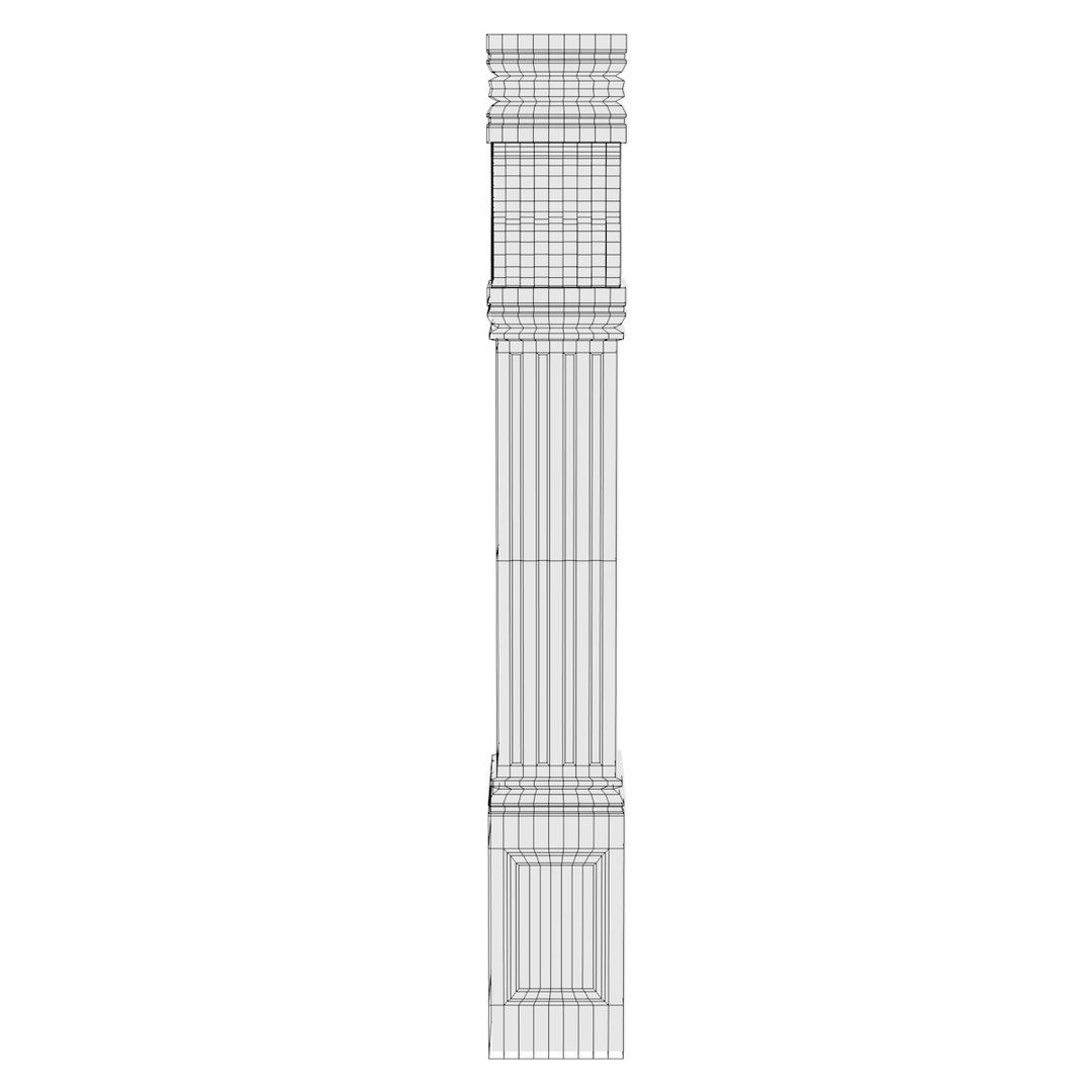 3d Model Wooden Column