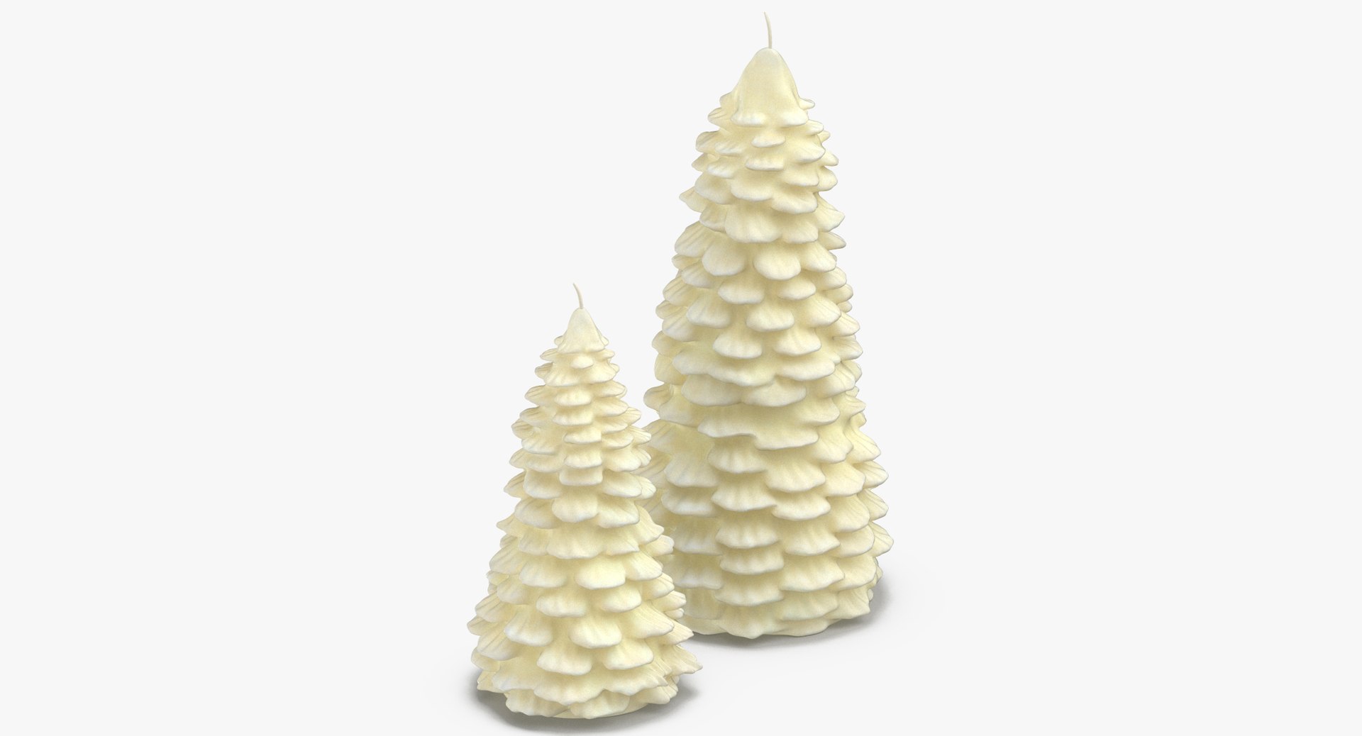 Tree Shaped Candles 03 3D Model - TurboSquid 1350878