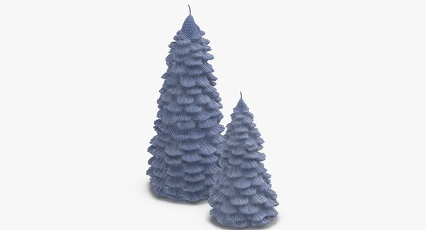 Tree shaped candles 03 3D model - TurboSquid 1350878