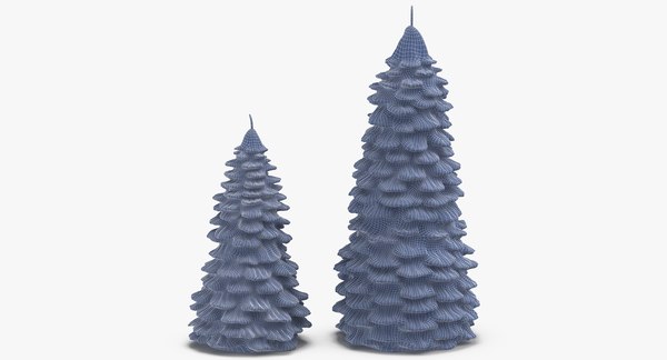 Tree shaped candles 03 3D model - TurboSquid 1350878
