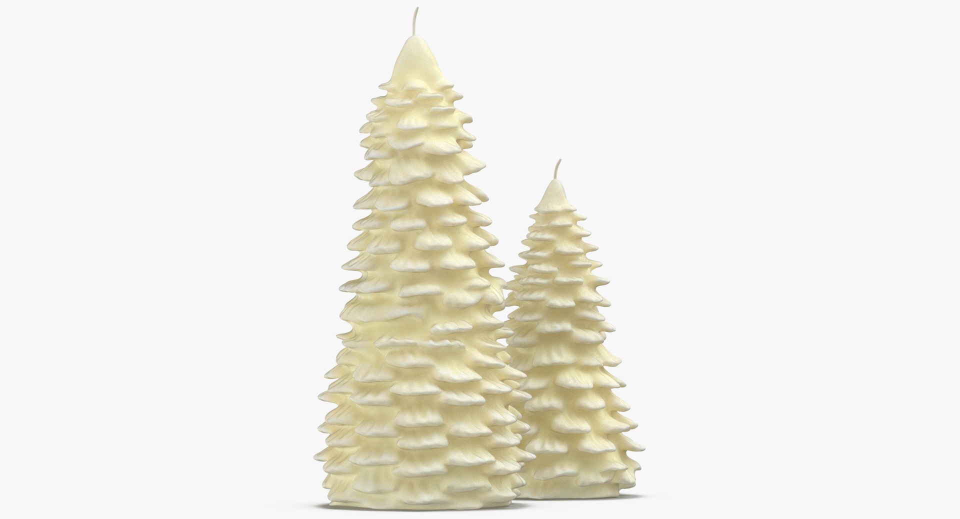 Tree Shaped Candles 03 3D Model - TurboSquid 1350878