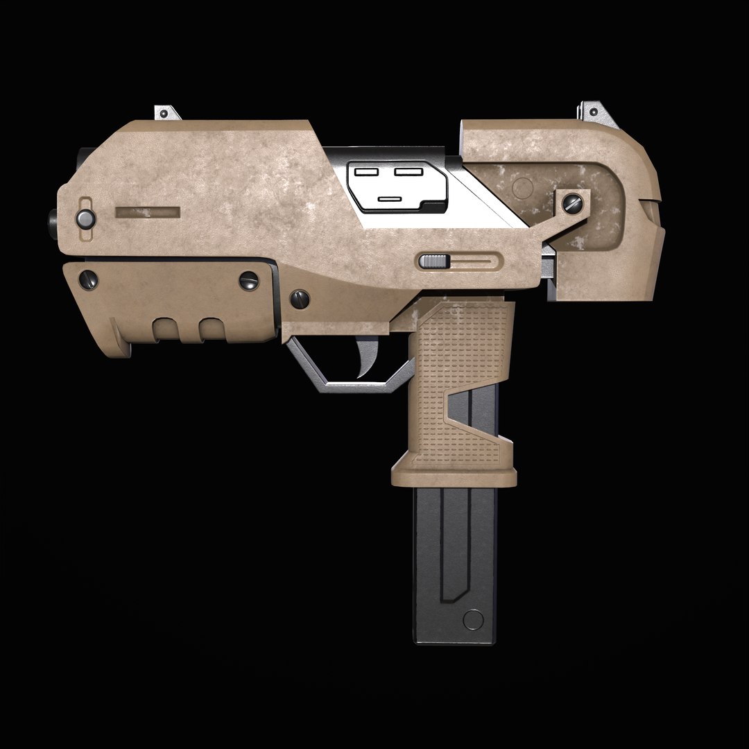 Sci Fi Gun PBR 3D - TurboSquid 2282401