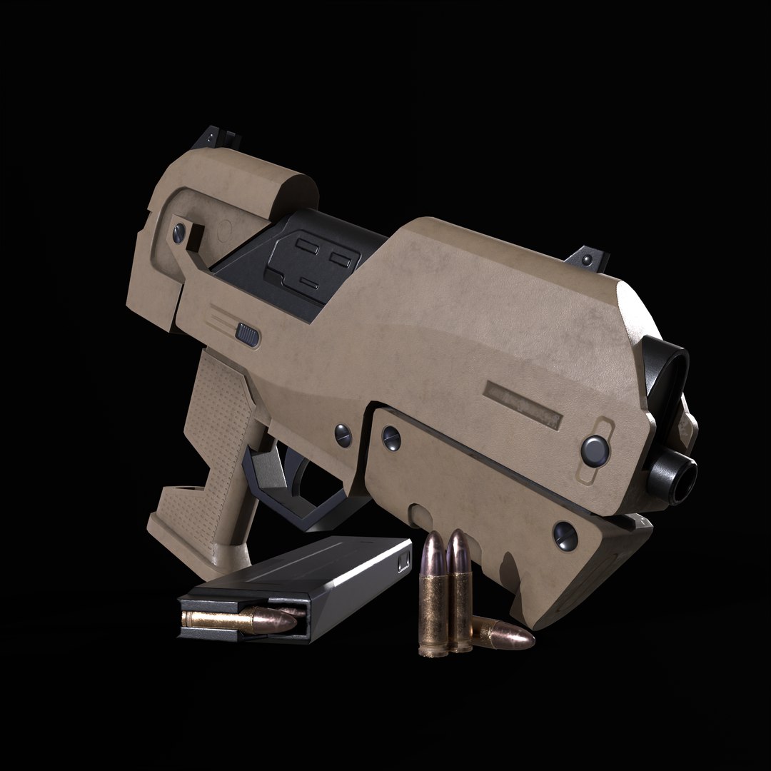 Sci Fi Gun PBR 3D - TurboSquid 2282401