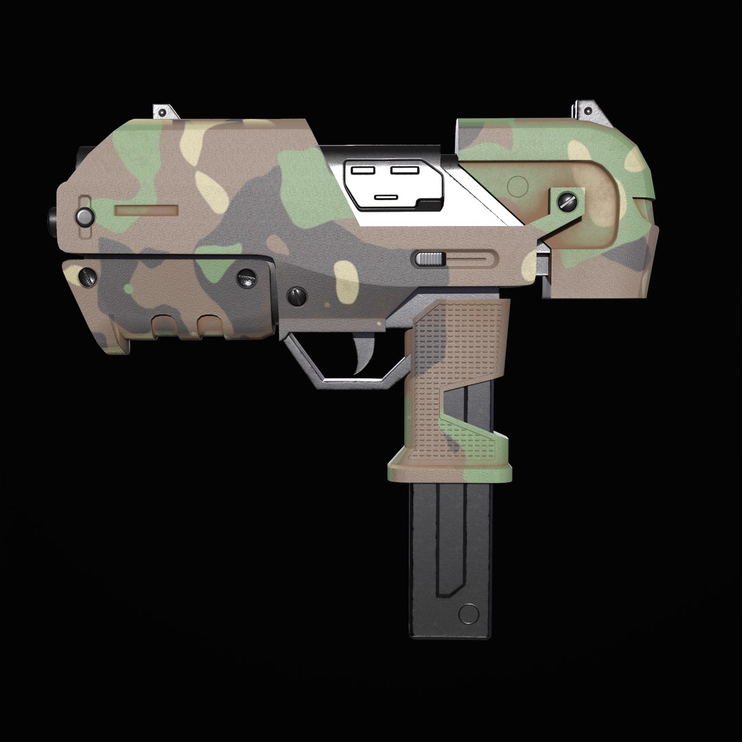 Sci Fi Gun PBR 3D - TurboSquid 2282401