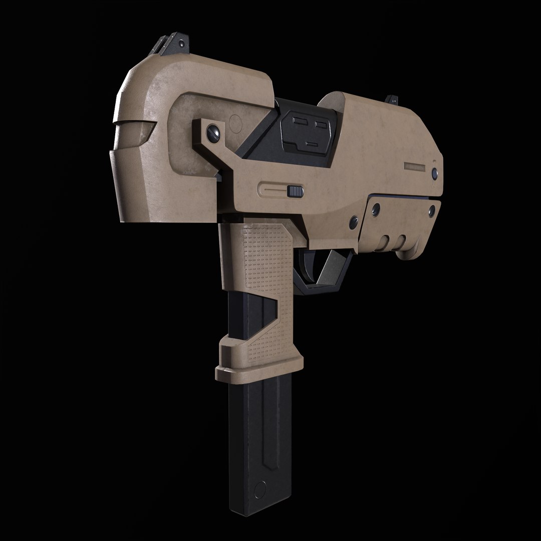 Sci Fi Gun PBR 3D - TurboSquid 2282401