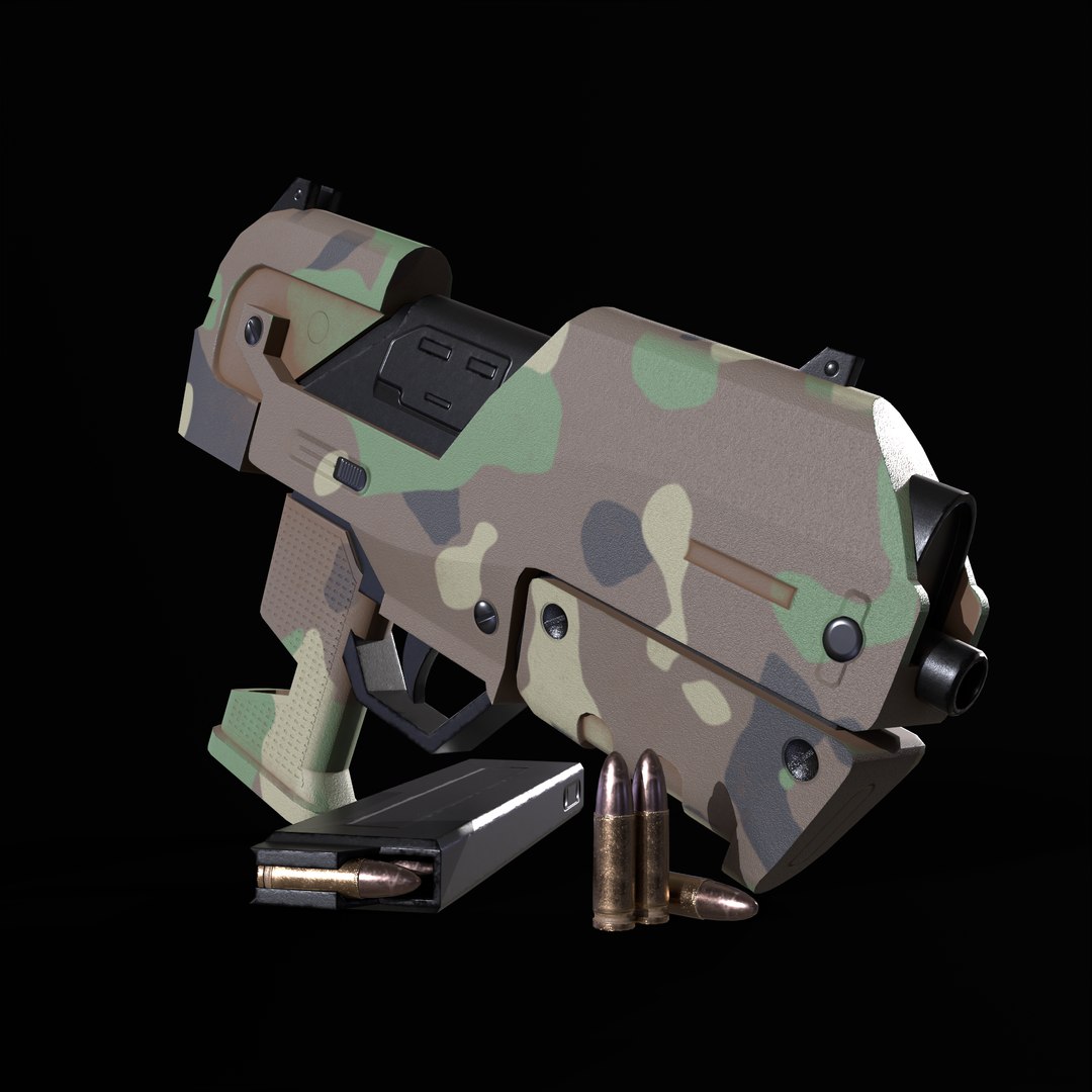 Sci Fi Gun PBR 3D - TurboSquid 2282401