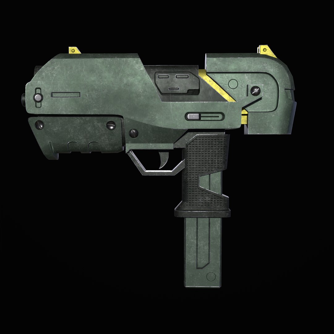 Sci Fi Gun PBR 3D - TurboSquid 2282401