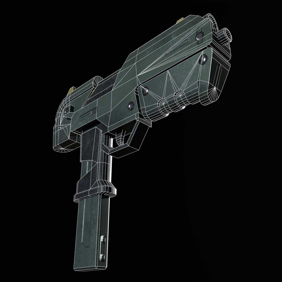 Sci Fi Gun PBR 3D - TurboSquid 2282401