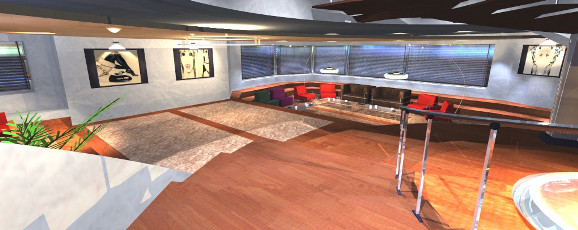 Fancy Loft Interior 3d Max