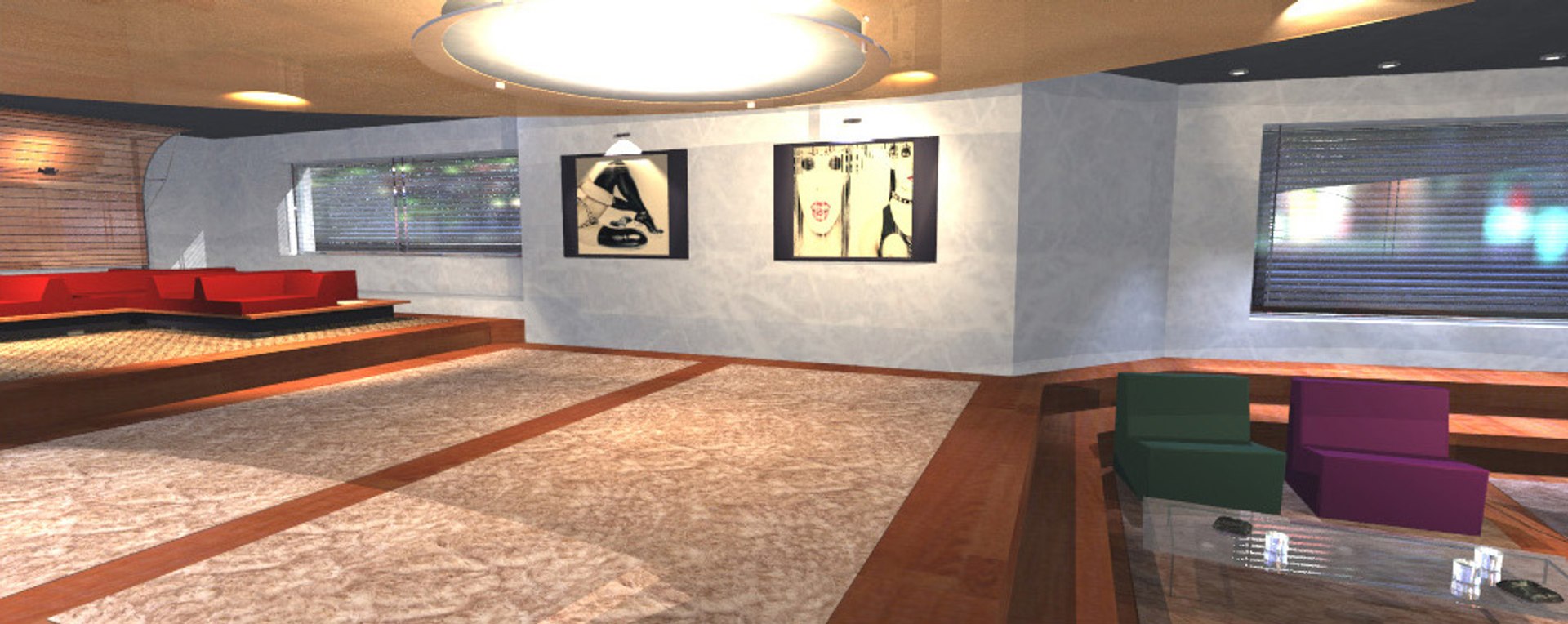 Fancy Loft Interior 3d Max