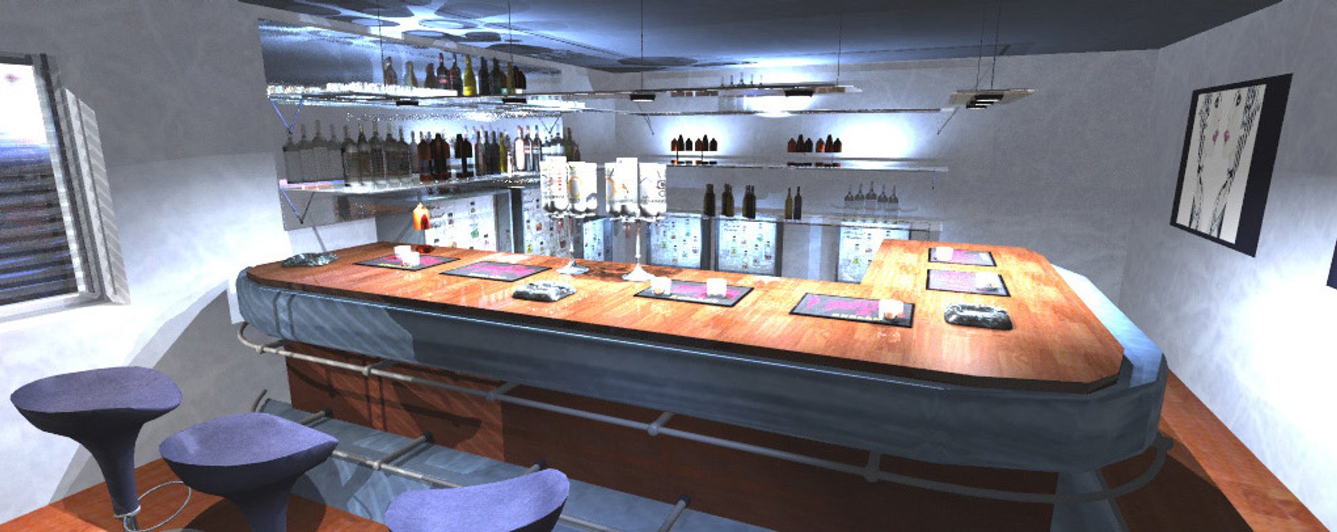 Fancy Loft Interior 3d Max