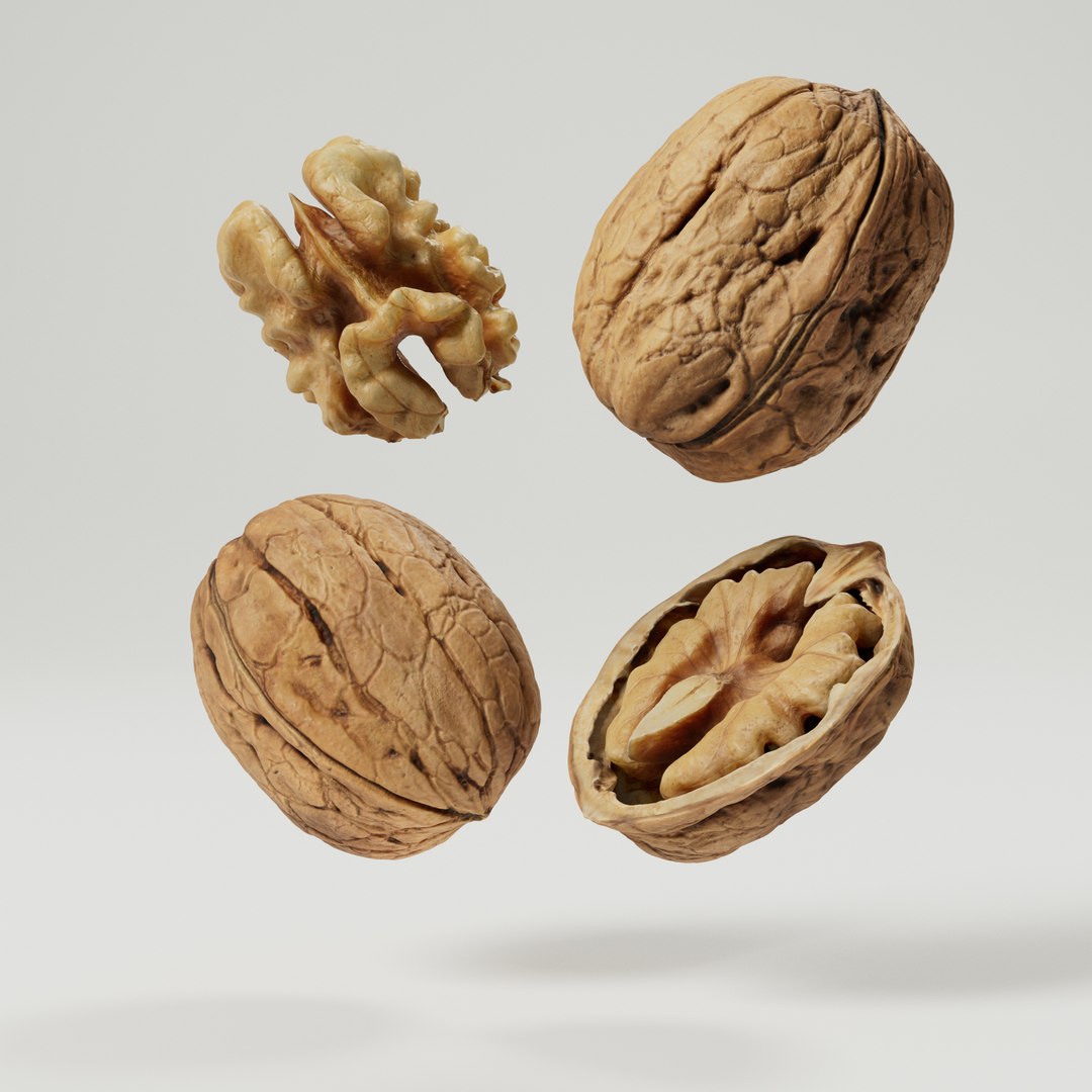 3D Walnuts - TurboSquid 2002127