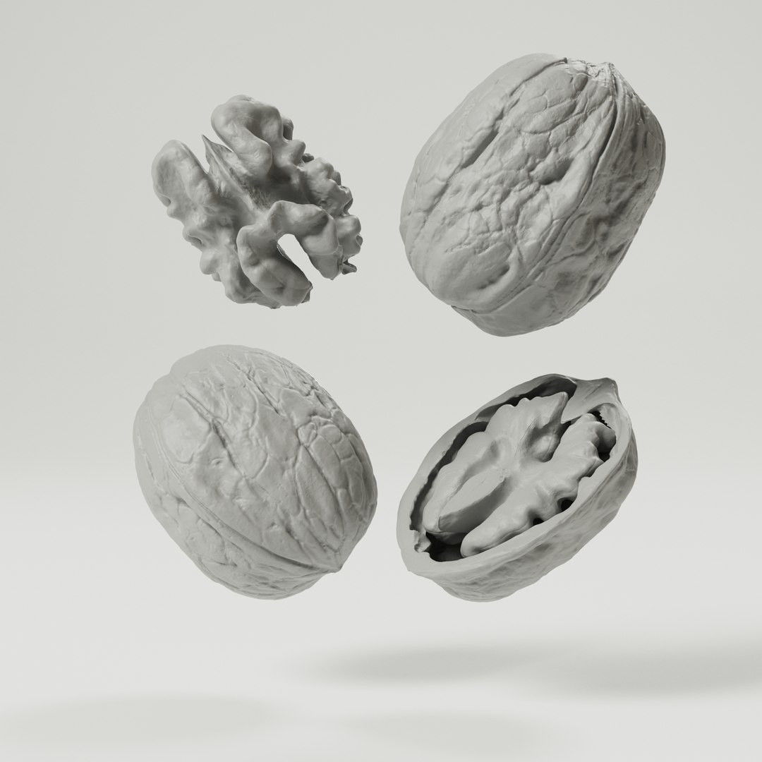 3D Walnuts - TurboSquid 2002127