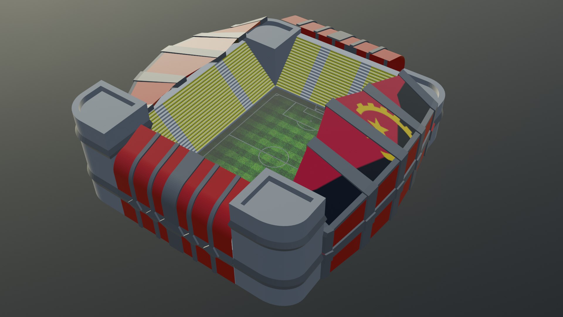 Football Stadium - Angola Model - TurboSquid 1882123