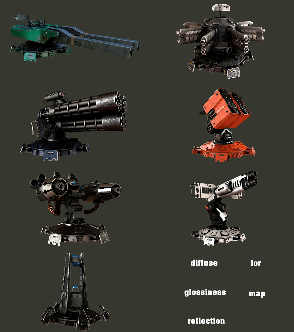 3D defence tower - TurboSquid 1358526