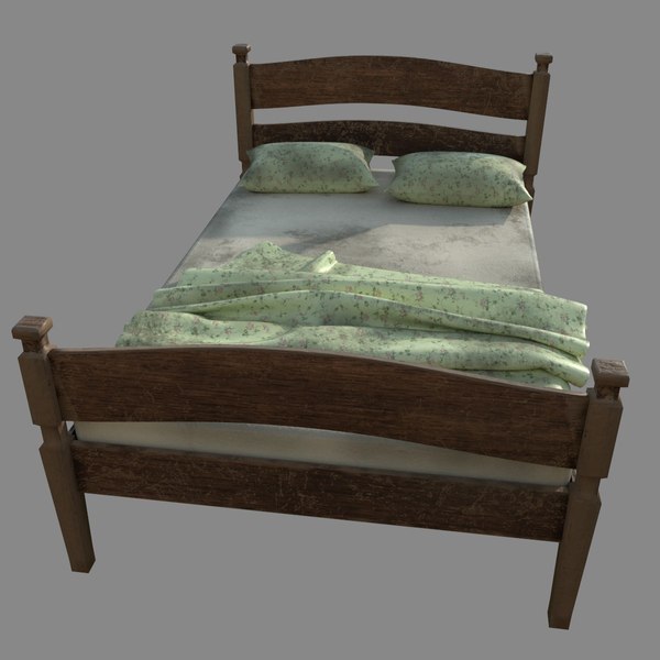 Old bedroom bed vintage 3D model - TurboSquid 1434676