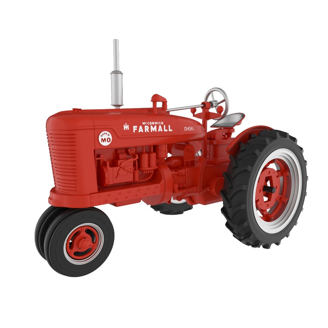 Farmall Super MD Tractor Model - TurboSquid 1716433