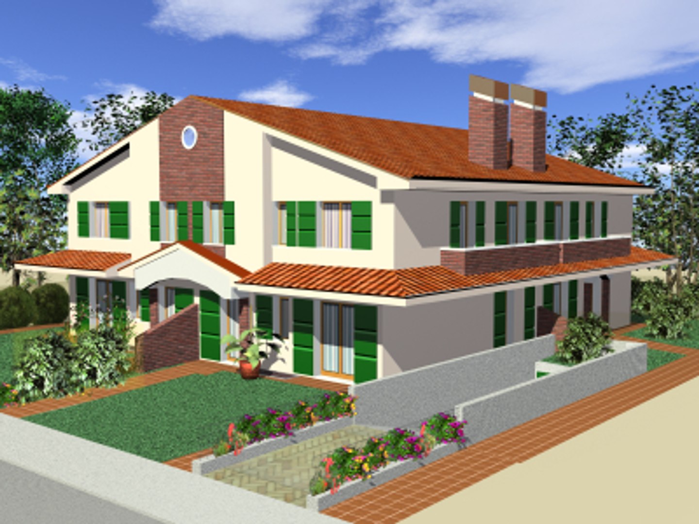 3d Italian House Model
