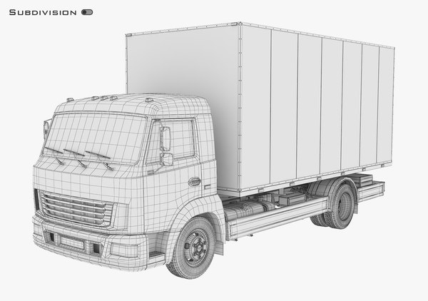 Generic truck box 3D model - TurboSquid 1357703