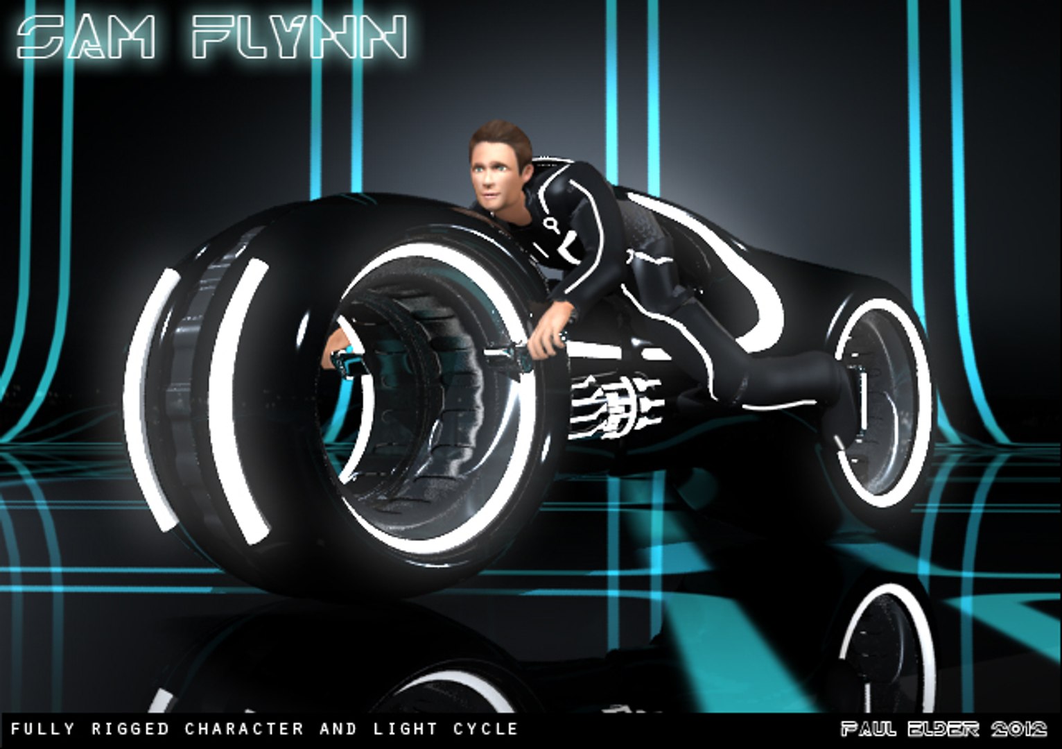 Sam Light Cycle 3d Model