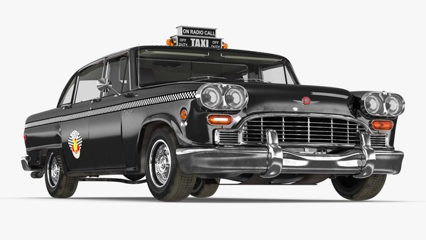modelo 3d Checker Marathon Taxi Cab Vintage aparejado - TurboSquid 2246991