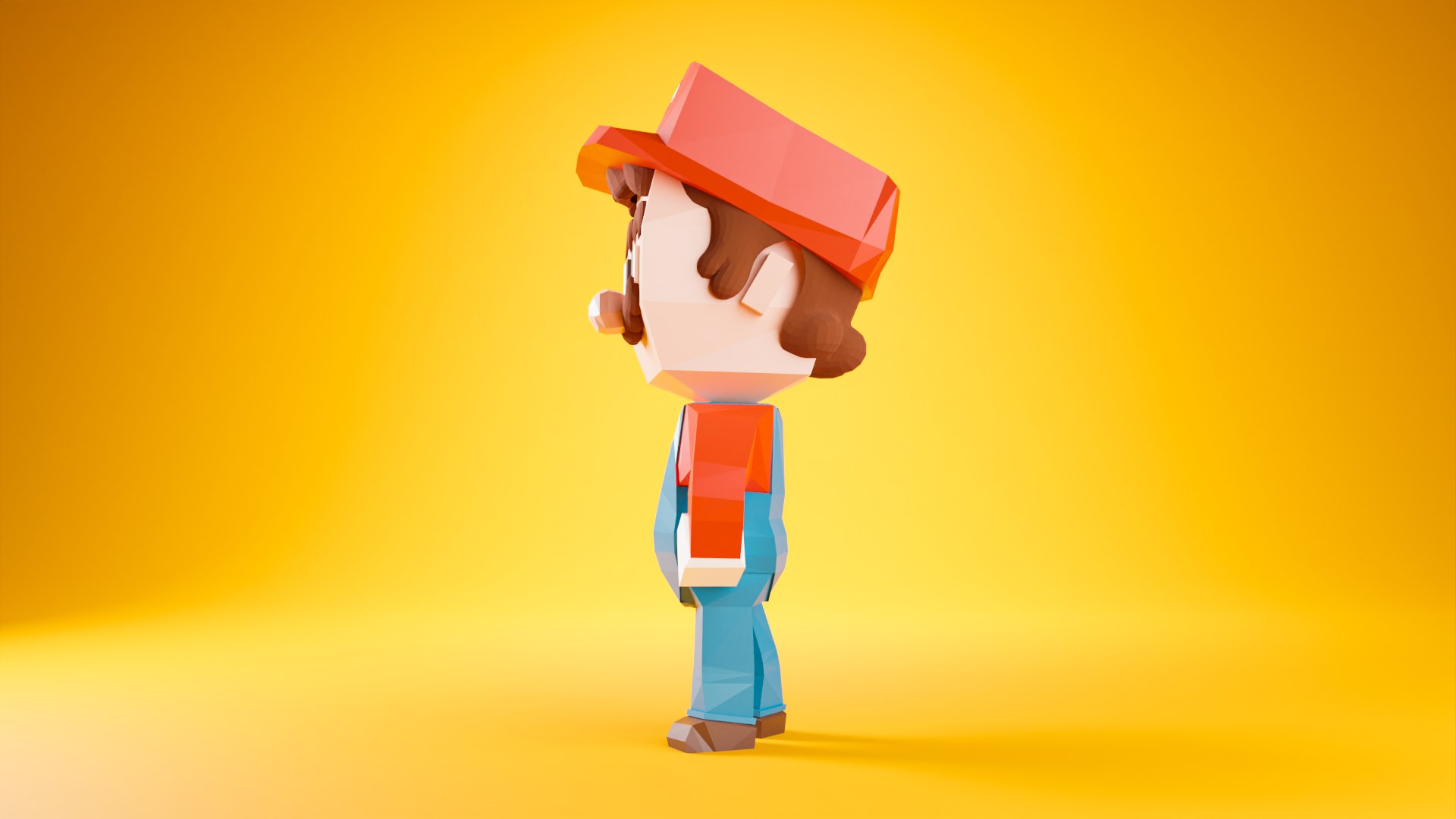 3D Super Mario Low Poly Rigged 3D Model - TurboSquid 1953605