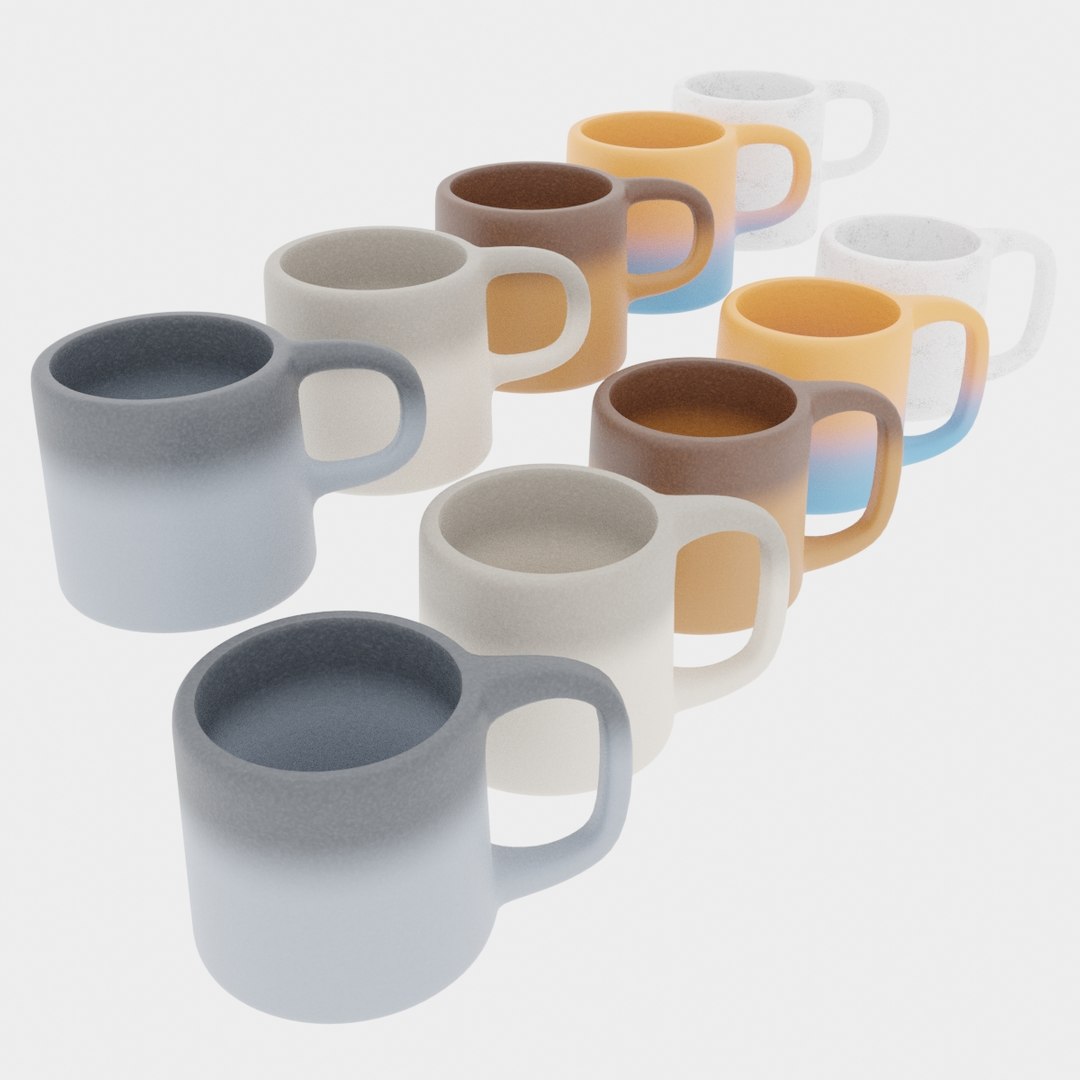 3D Ceramic mug asset model - TurboSquid 1787809