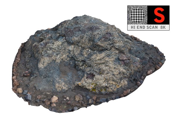 lava scanned 8k 3d model