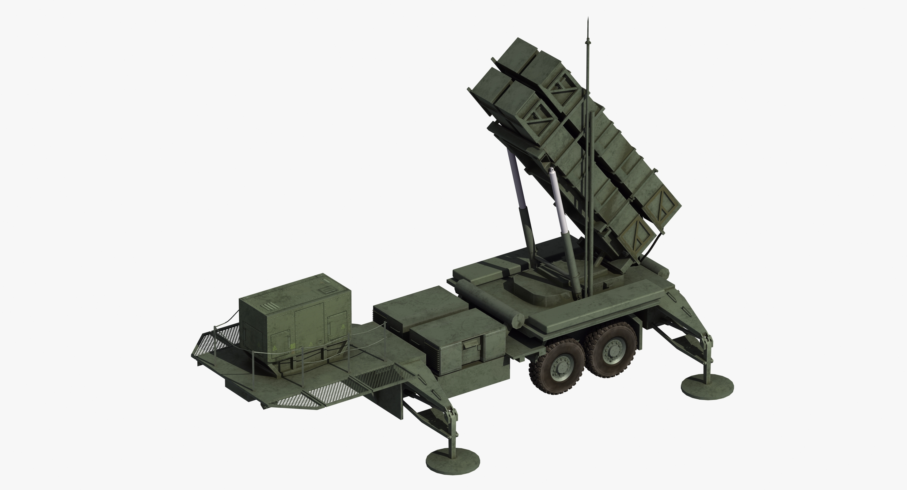 3D patriot sam battery hemtt - TurboSquid 1551530