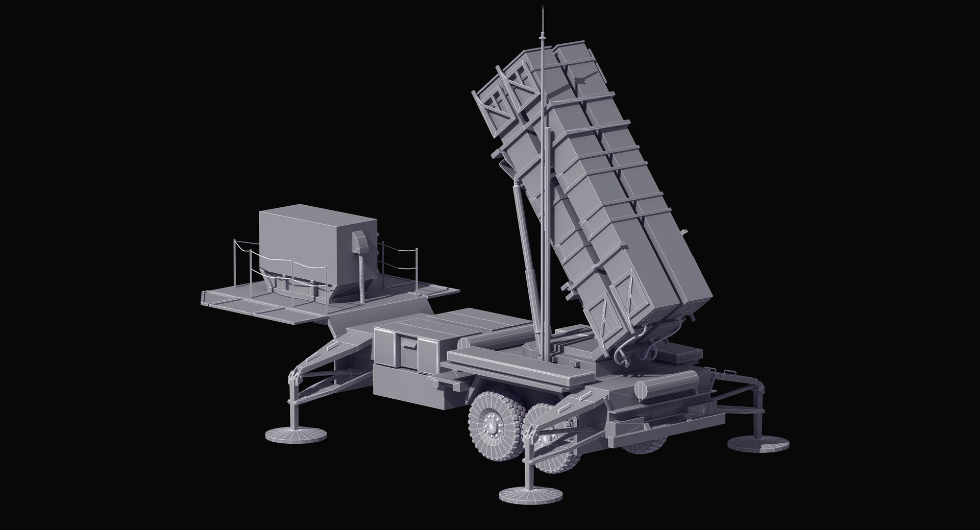 3D patriot sam battery hemtt - TurboSquid 1551530