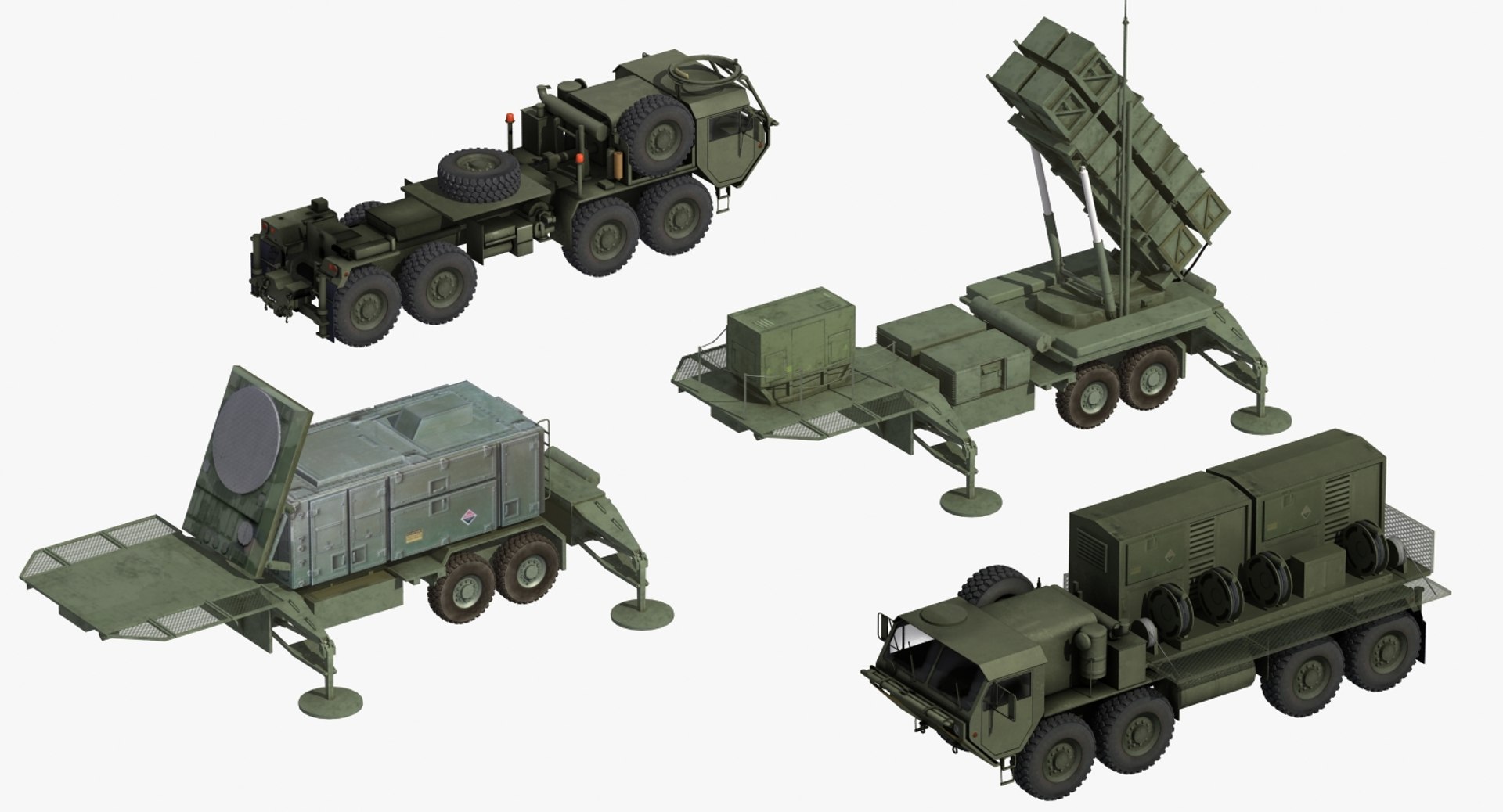 3D patriot sam battery hemtt - TurboSquid 1551530