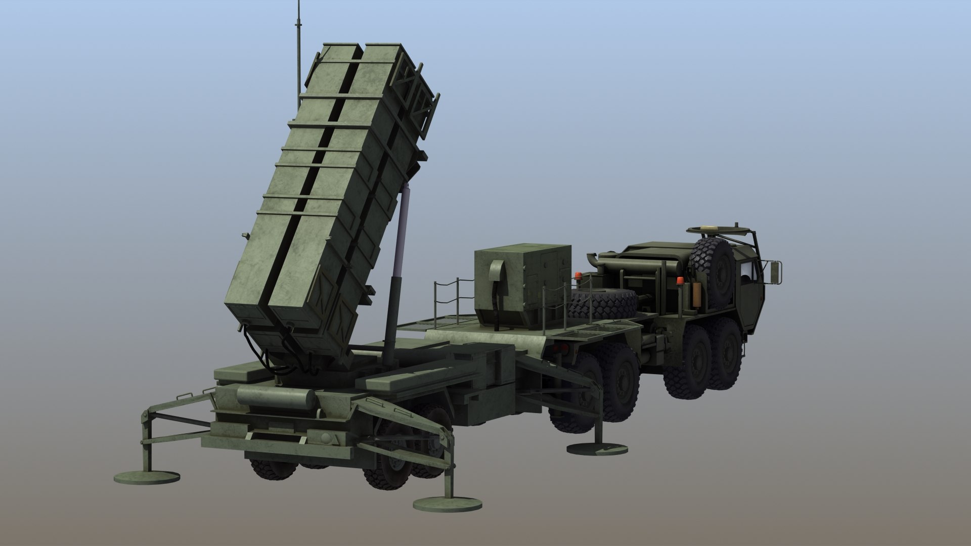 3D patriot sam battery hemtt - TurboSquid 1551530