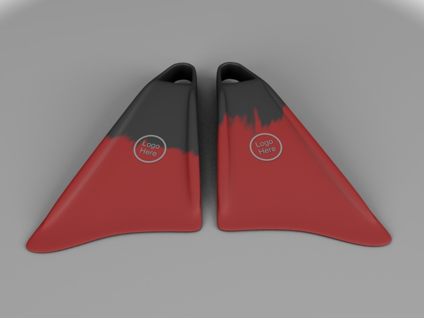 bodyboard fins c4d