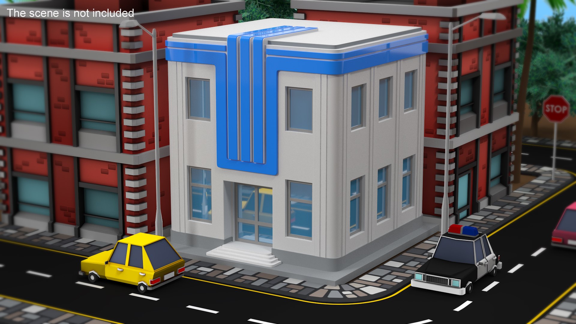 Cartoon Building 3D Model - TurboSquid 1948143