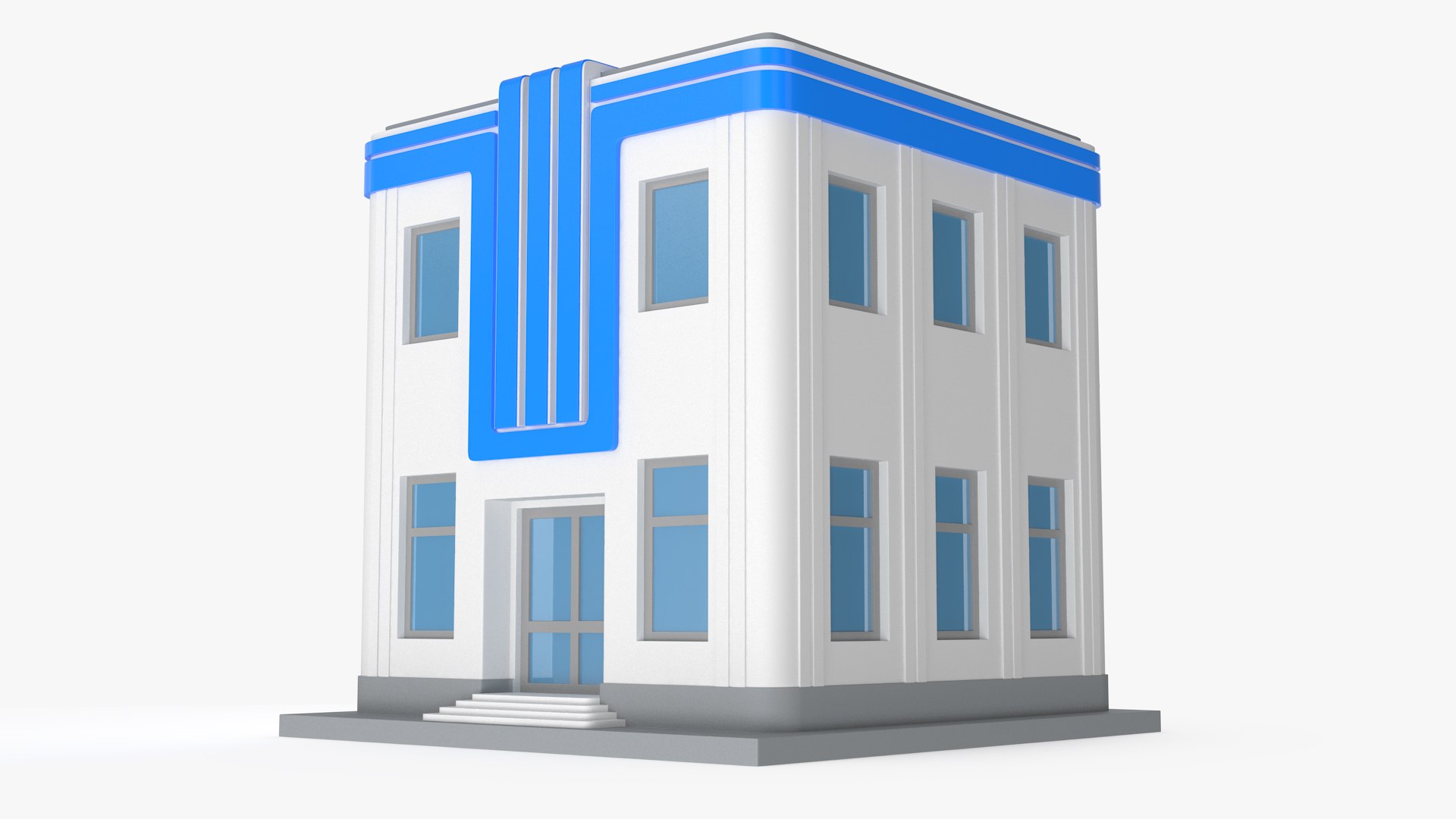 Cartoon Building 3D Model - TurboSquid 1948143