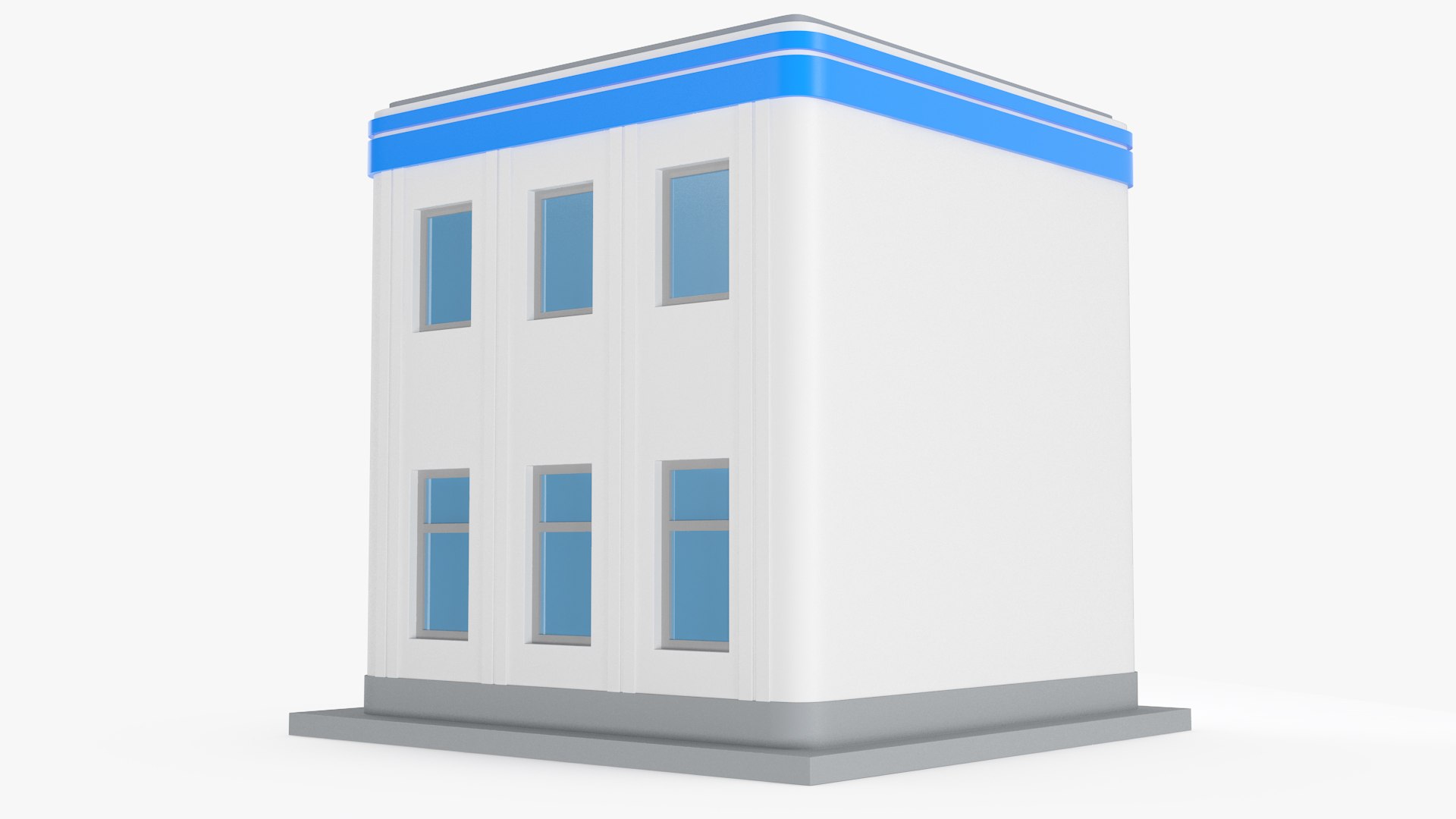 Cartoon Building 3D Model - TurboSquid 1948143
