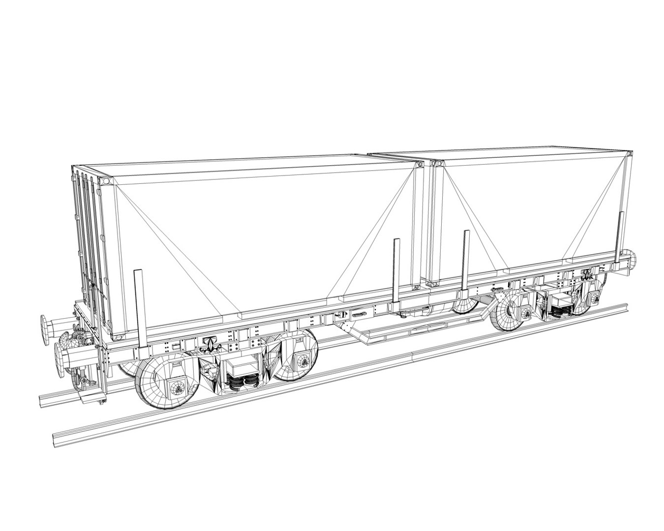 3D Wagon Container Model - TurboSquid 1251113