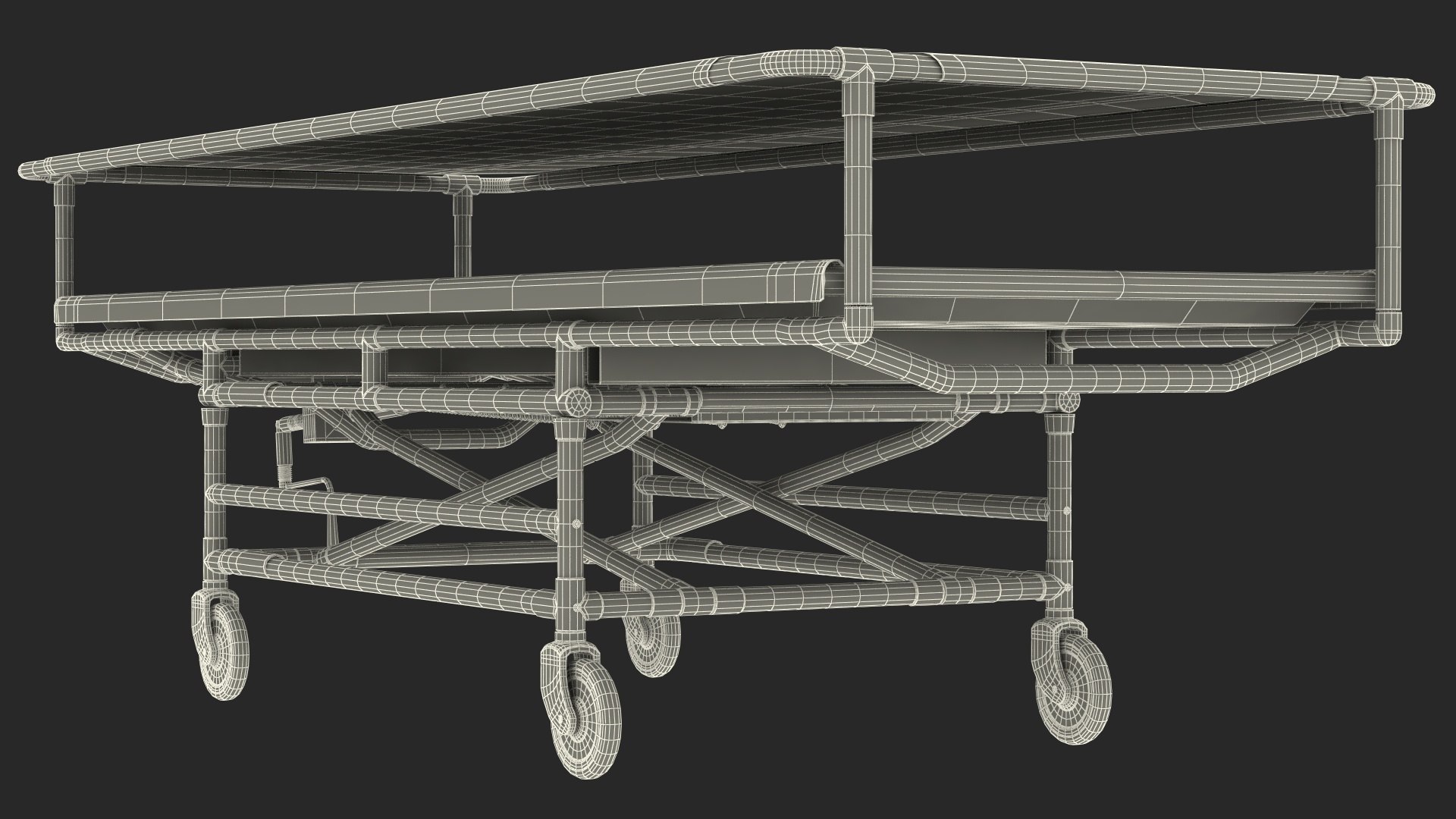 3D Covered Mortuary Gurney Rigged Model - TurboSquid 2012401