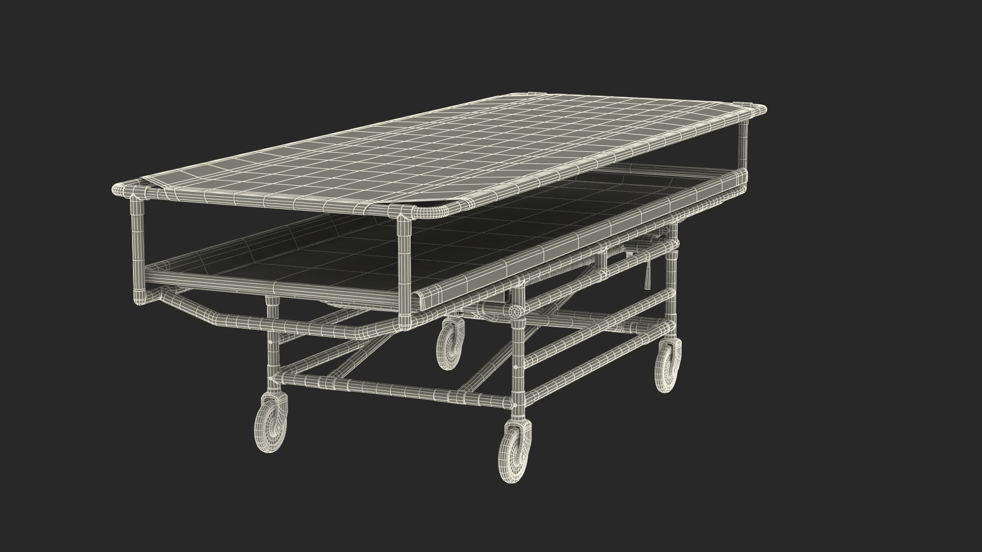 3D Covered Mortuary Gurney Rigged Model - TurboSquid 2012401